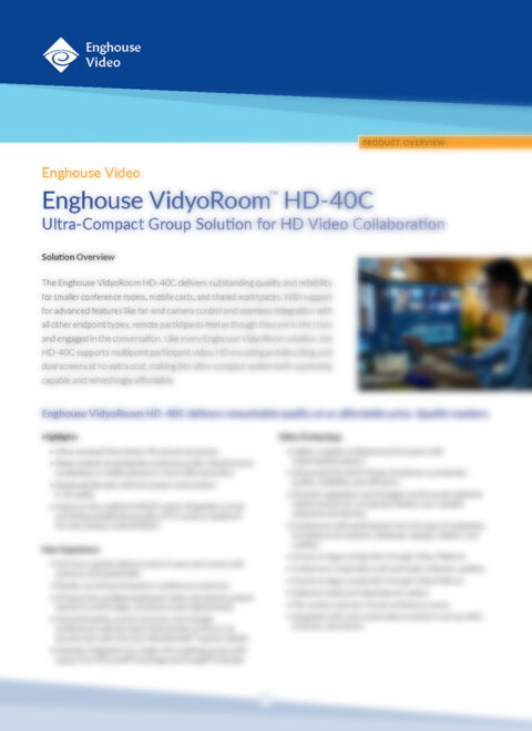 VidyoRoom HD-40C | Enghouse Video