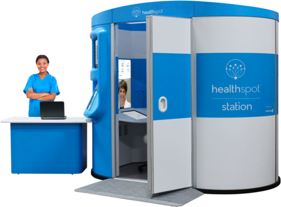 Access High-Quality Care with HealthSpot kiosk | Enghouse Video