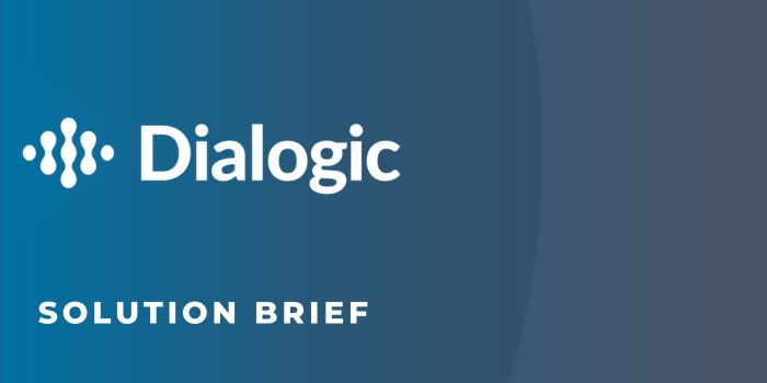 Dialogic PowerMedia XMS Solution Brief | Enghouse Video