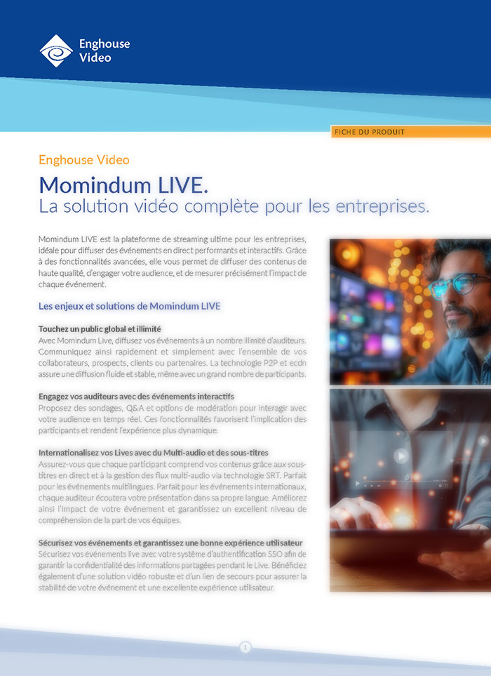 Momindum LIVE, la solution vidéo complète pour les entreprises ...