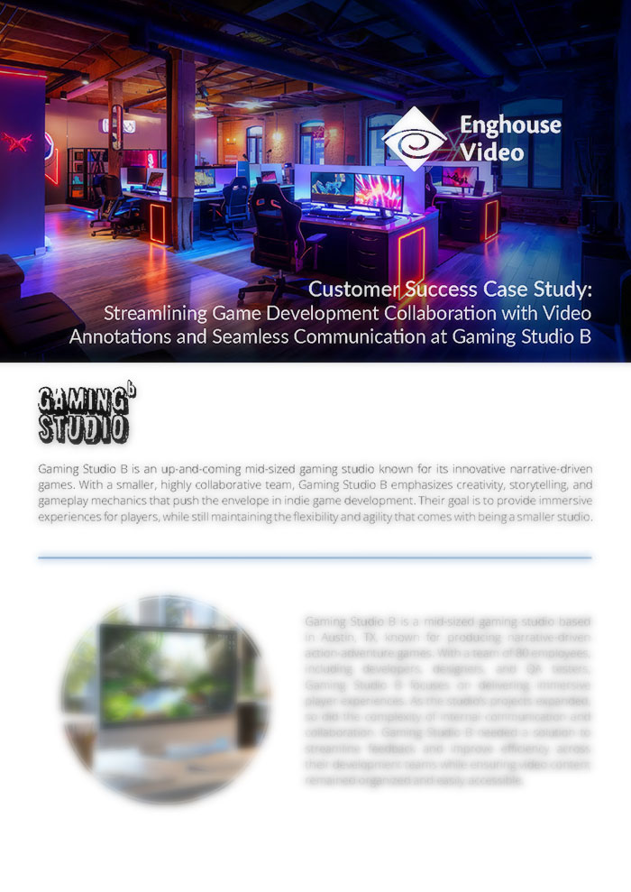 Streamlining Game Development Collaboration with Video Annotations and Seamless Communication at ...